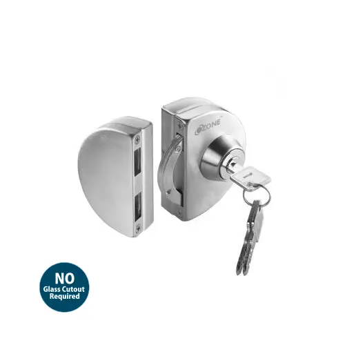 Ozone Glass Door Lock With Strike Box OPL-4A/4B-N-STD-SSS – Crystal-India